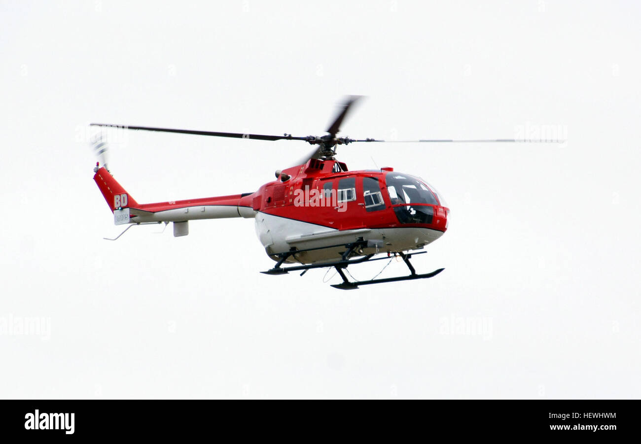 The MBB Bo 105 is a versatile light helicopter with twin engines ...