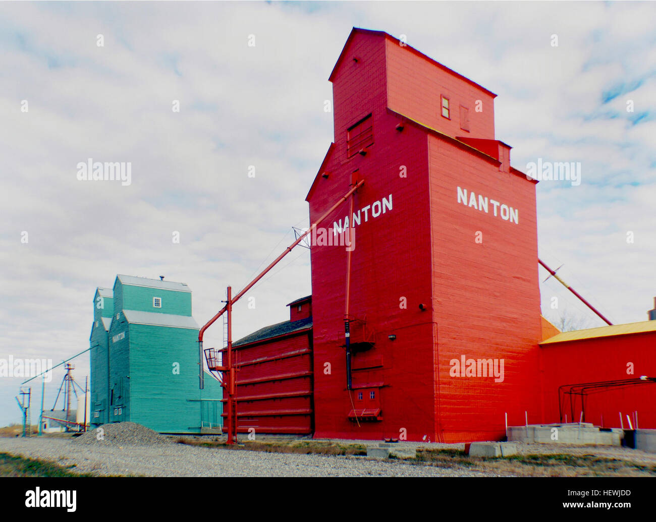 Grain Elevators At Nanton High Resolution Stock Photography and Images ...