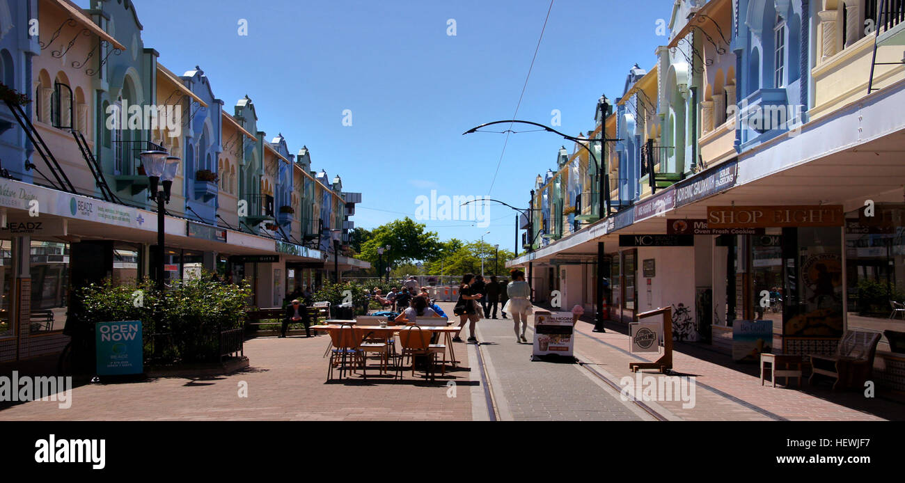 New Regent Street in Christchurch is an iconic shopping destination ...