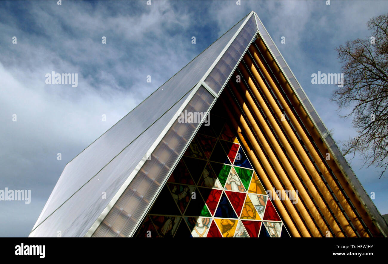 The Transitional 'Cardboard' Cathedral in Christchurch, designed by ...