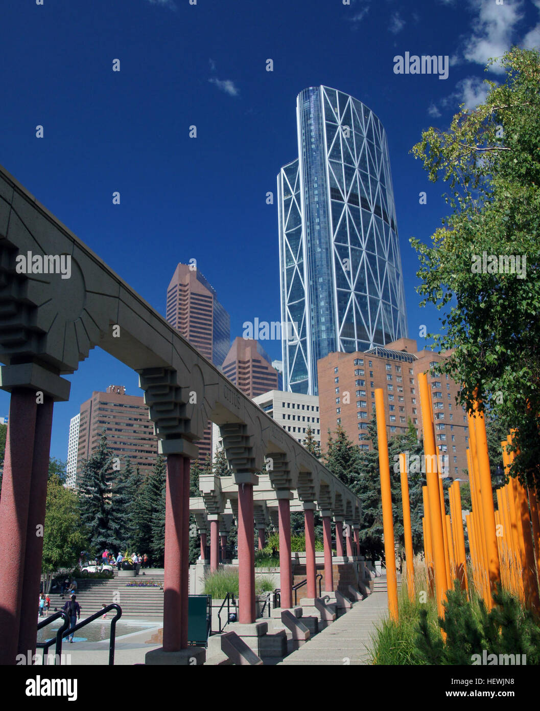 Calgary’s Olympic Plaza, originally built for the 1988 Winter Olympics ...