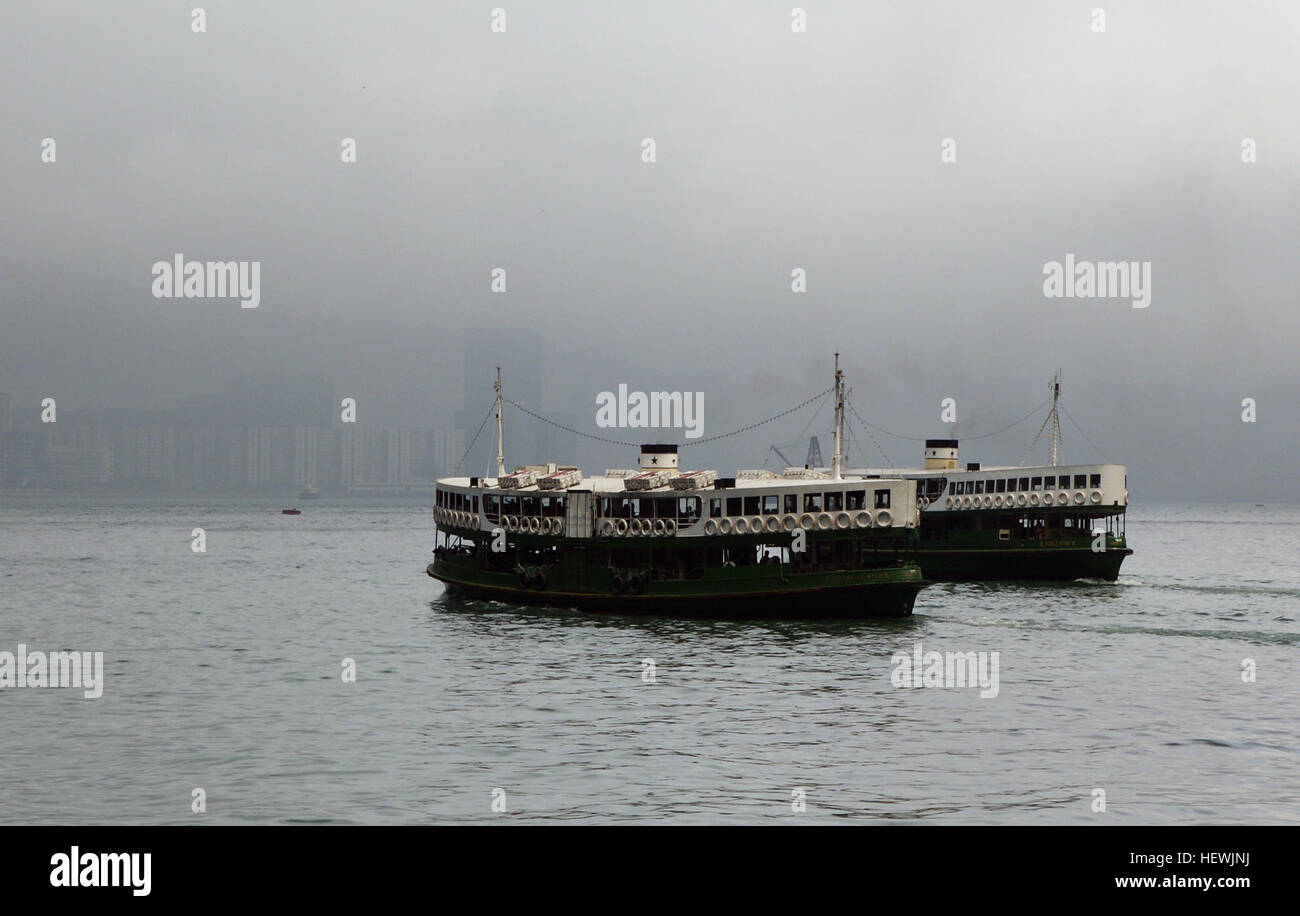 The Star Ferry in Hong Kong offers scenic views across Victoria Harbour ...