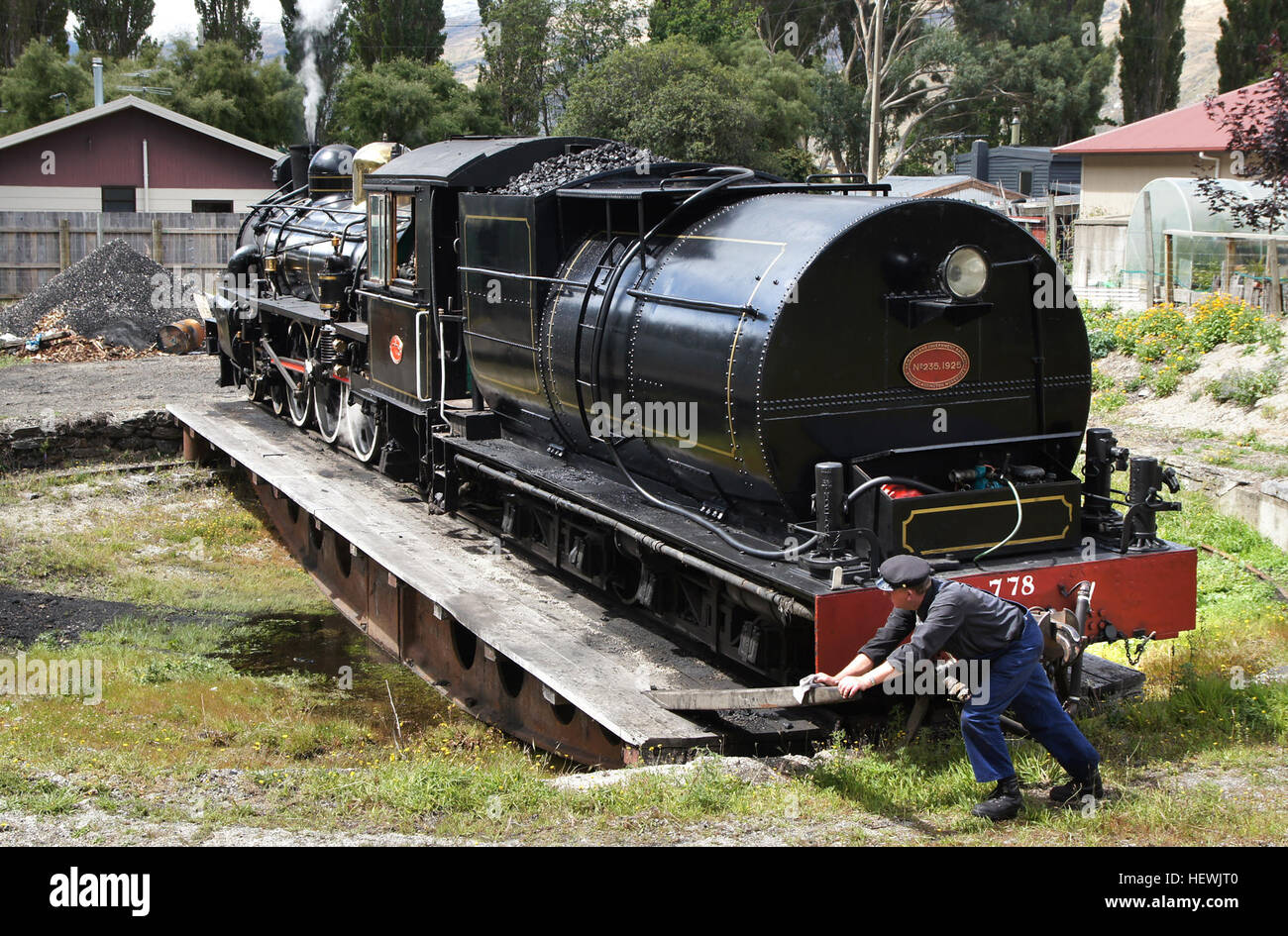 This photograph captures the Kingston Flyer, a historic steam train ...