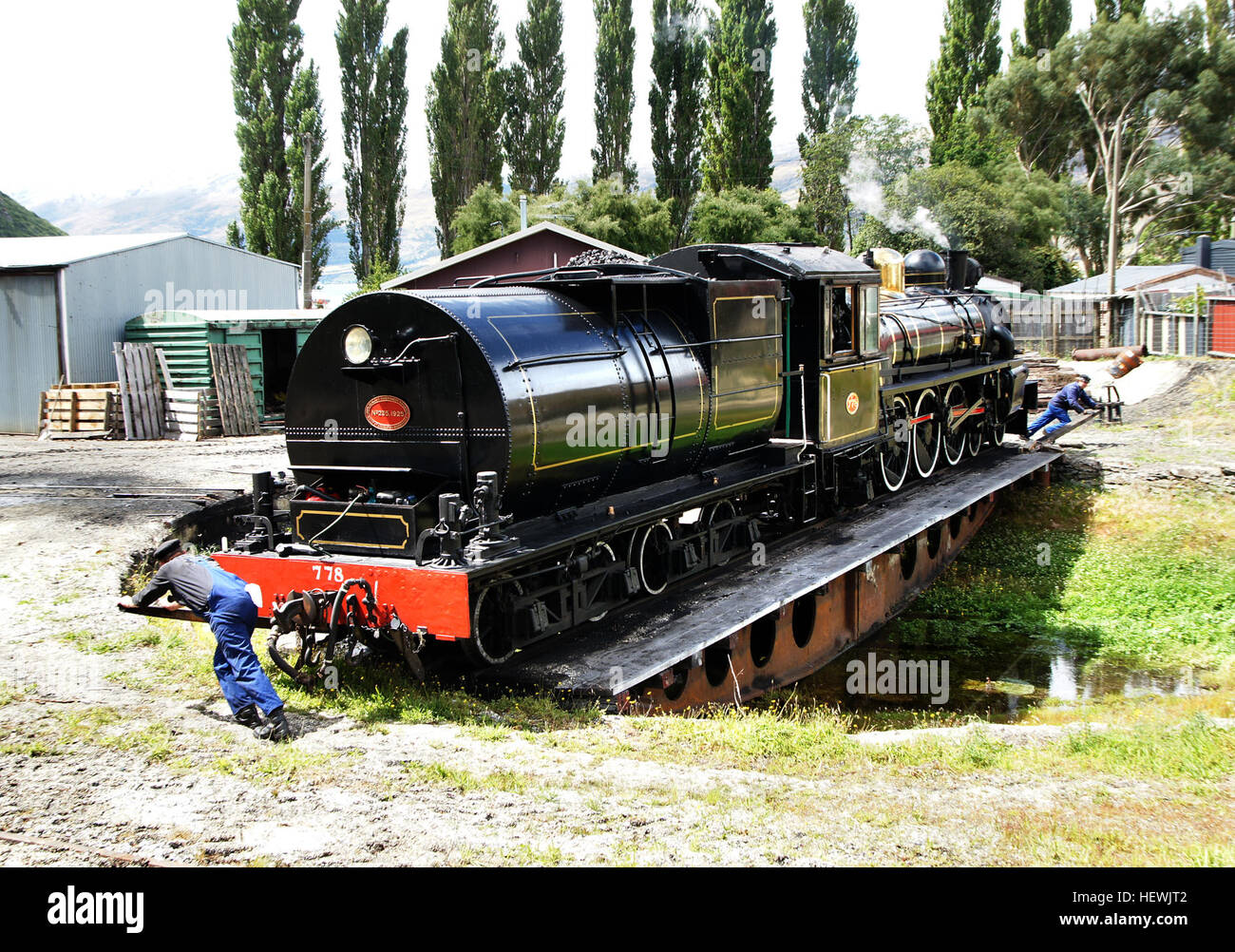 A photograph featuring the Kingston Flyer, a historic steam train in ...