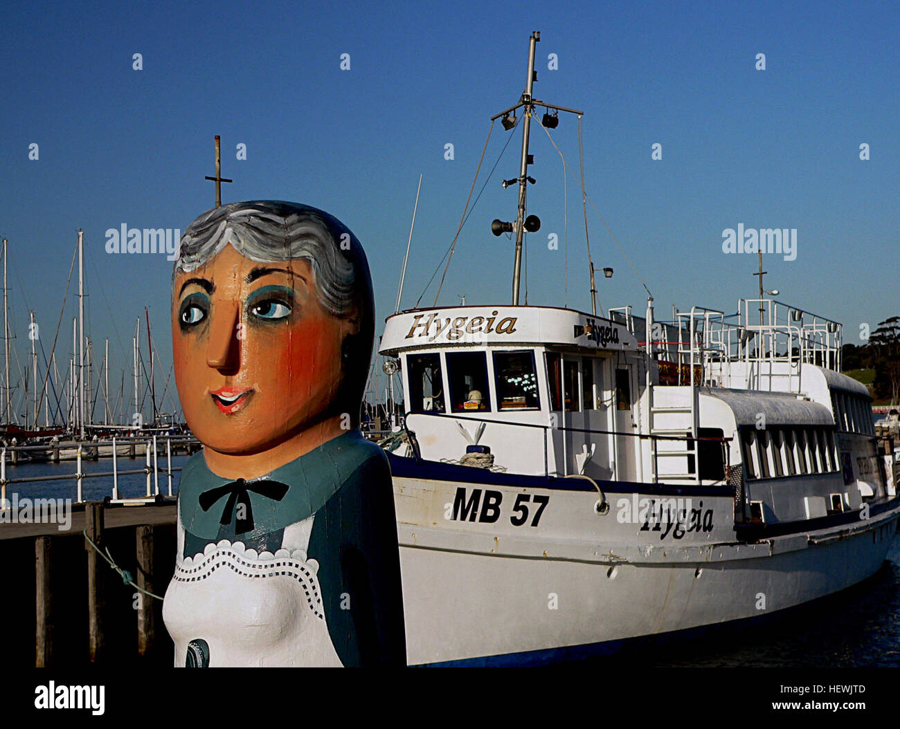 The Bollards of Geelong, Victoria, are a series of wooden statues ...