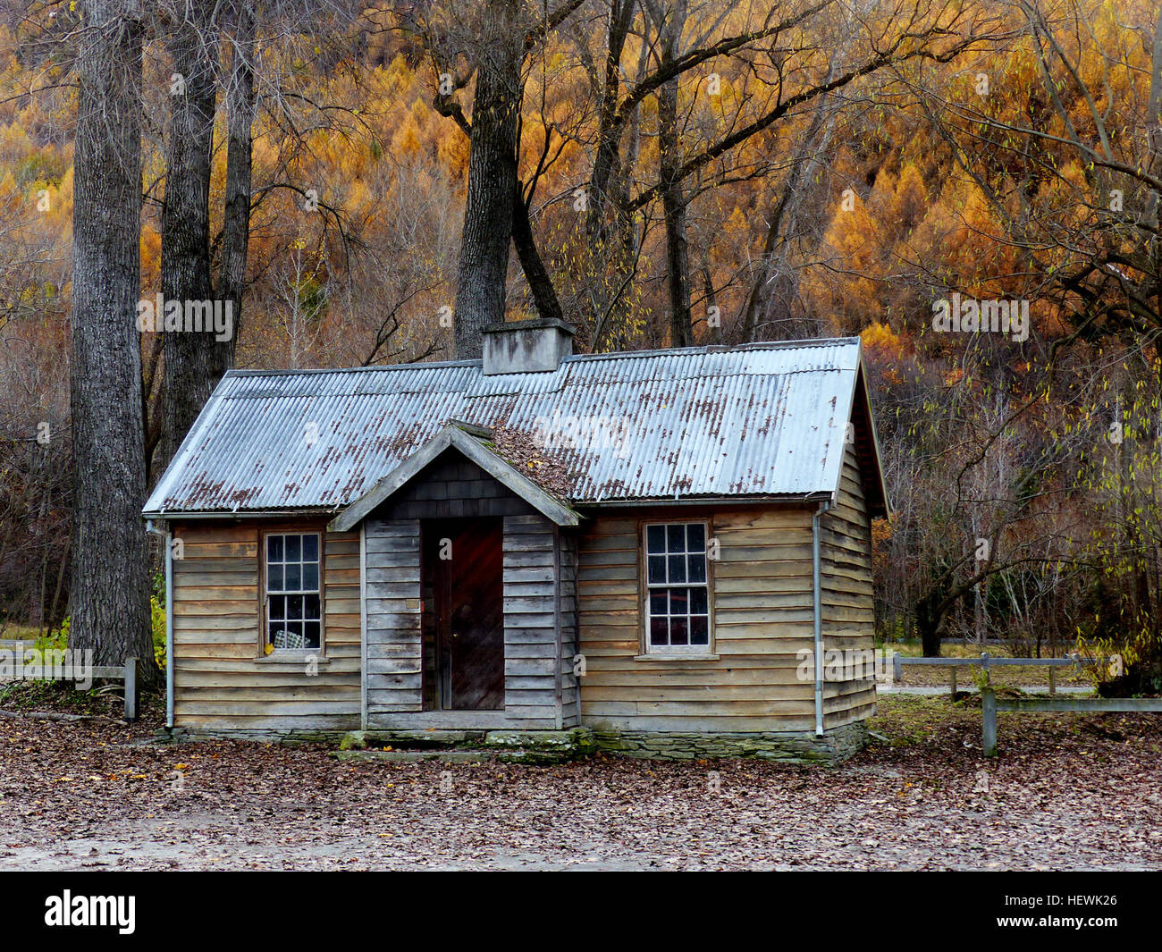 Arrowtown, New Zealand, a historical settlement, developed during the ...