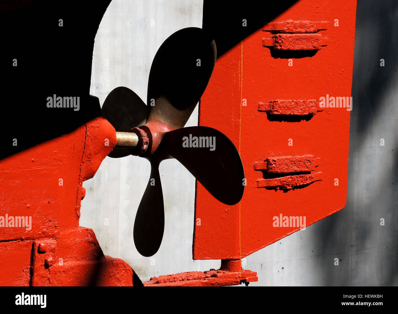 This photograph captures various elements of a sailing vessel ...