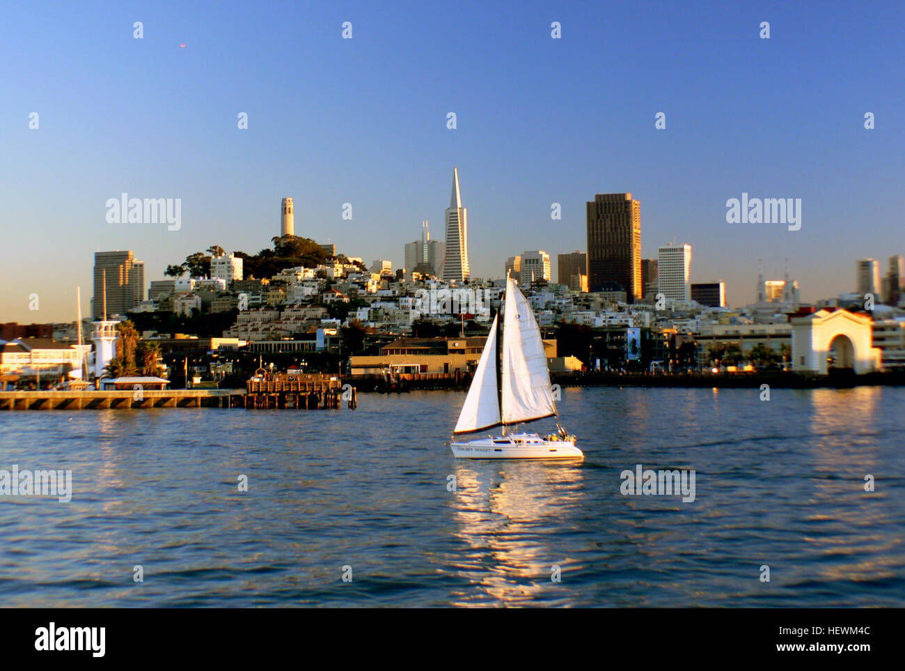 San Francisco Bay, located in California, is a major waterway bordered ...