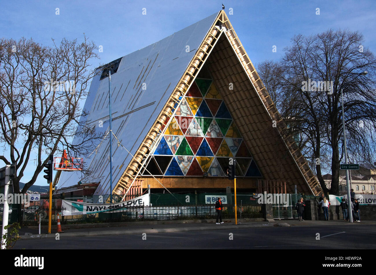 Stained glass window cardboard cathedral hi-res stock photography and ...
