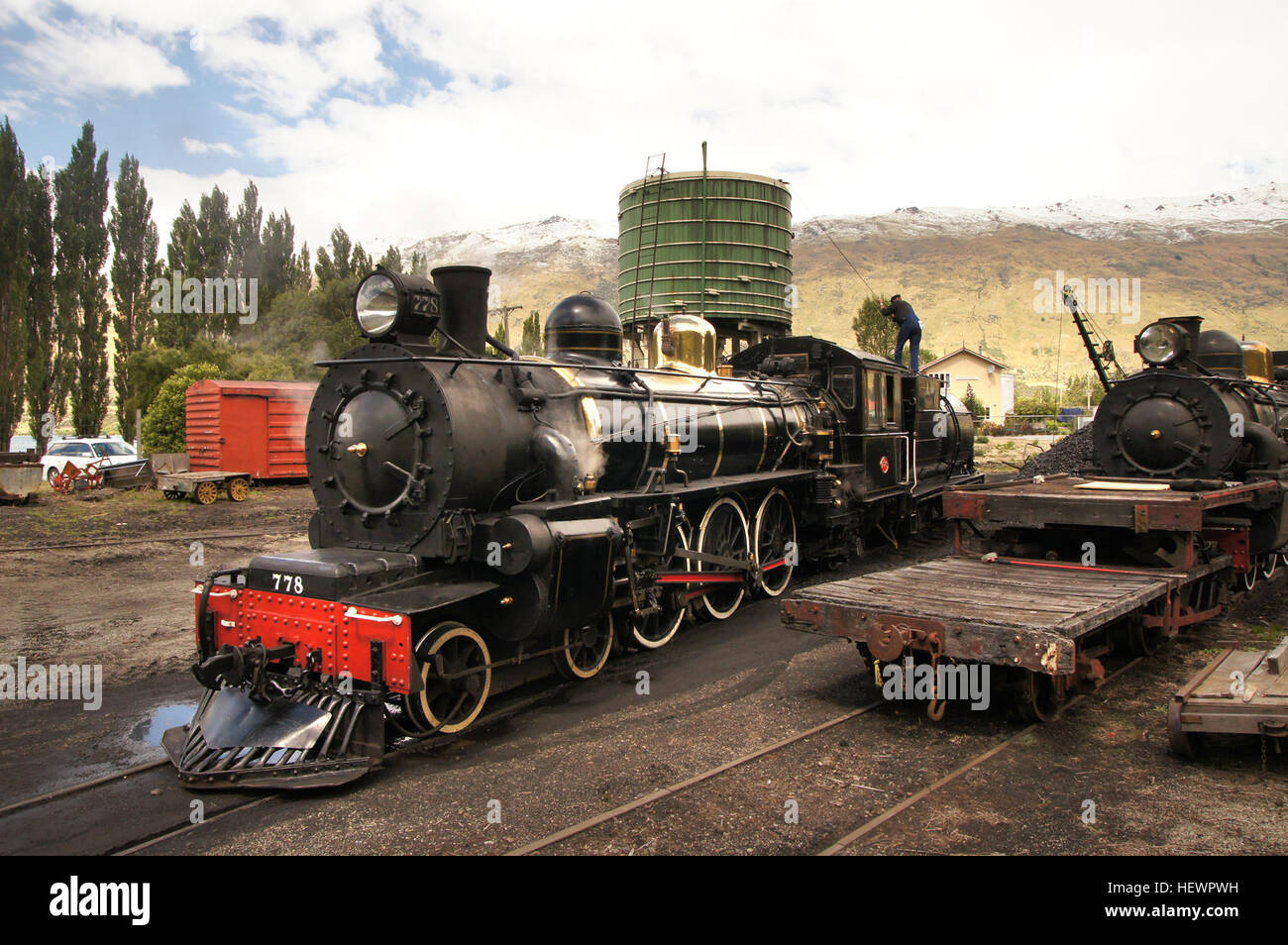 Steam locomotive in new zealand hi-res stock photography and images - Alamy