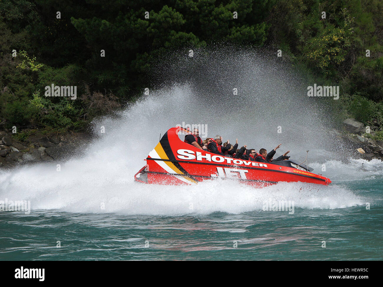 Thrilling jet boat ride hi-res stock photography and images - Alamy