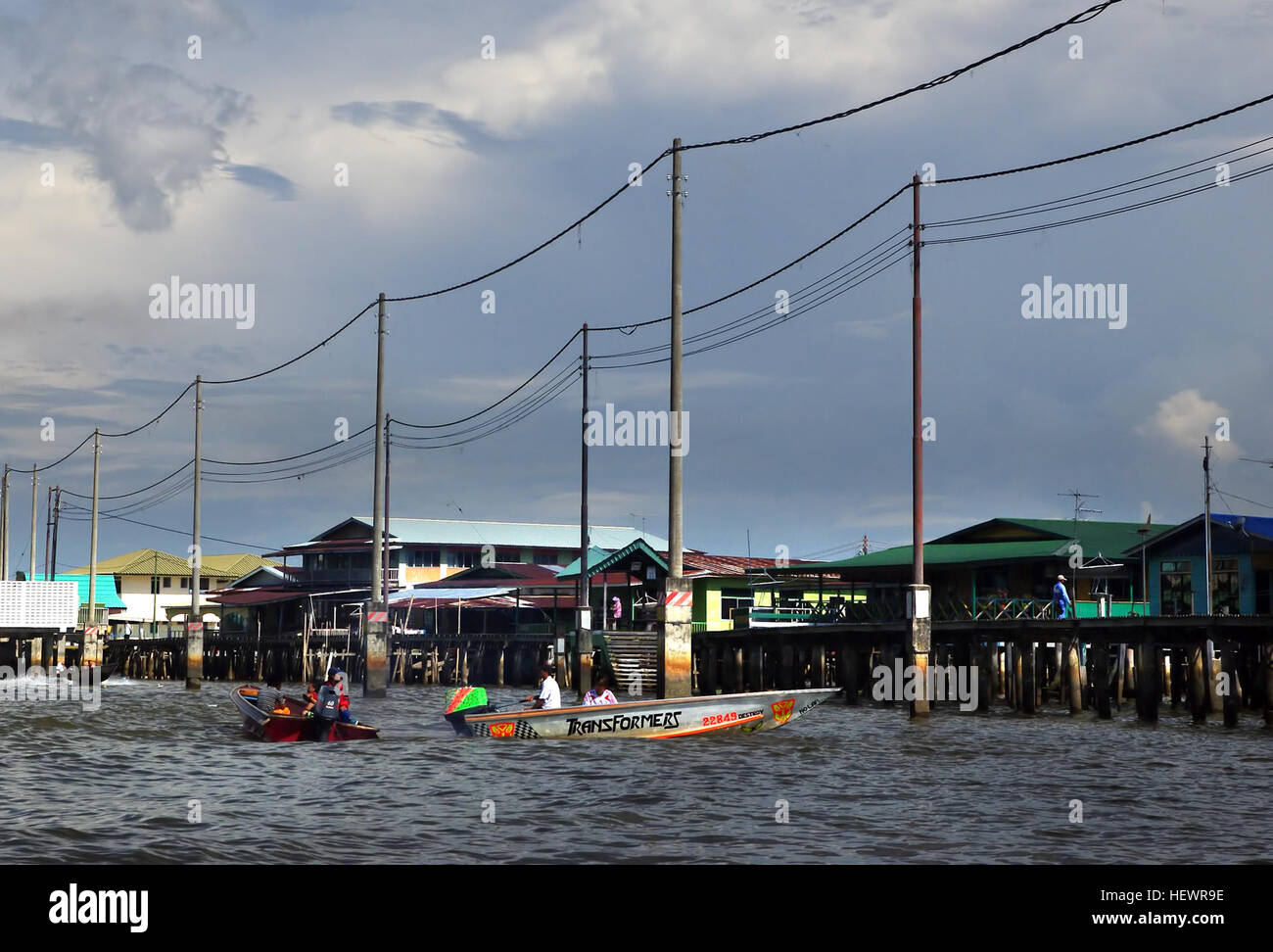 The water village of Kampong Ayer in Brunei is a unique settlement ...
