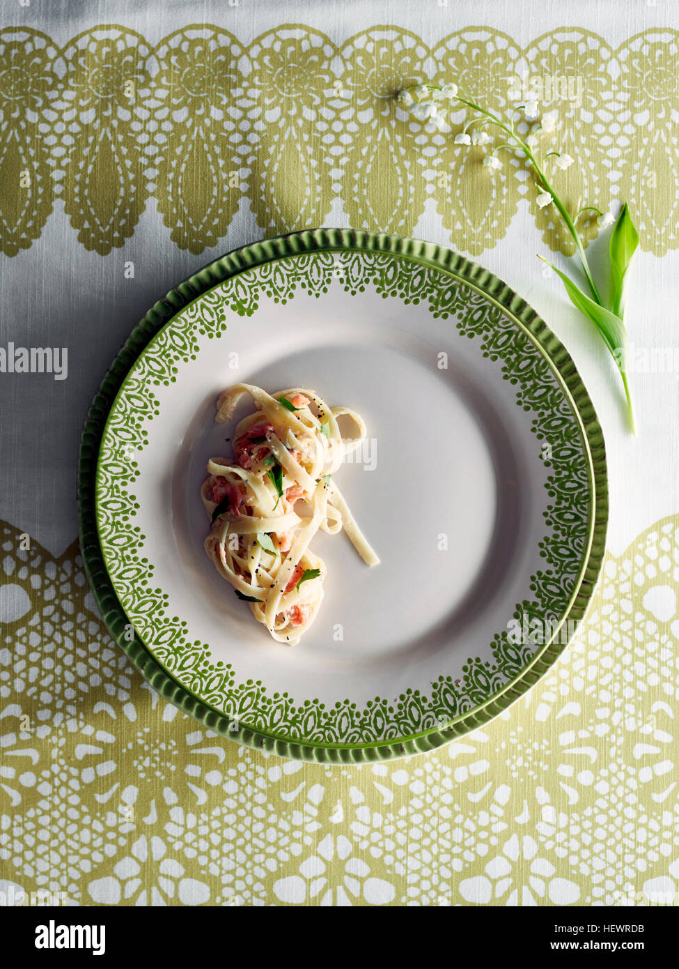 Half portion of pasta Stock Photo - Alamy