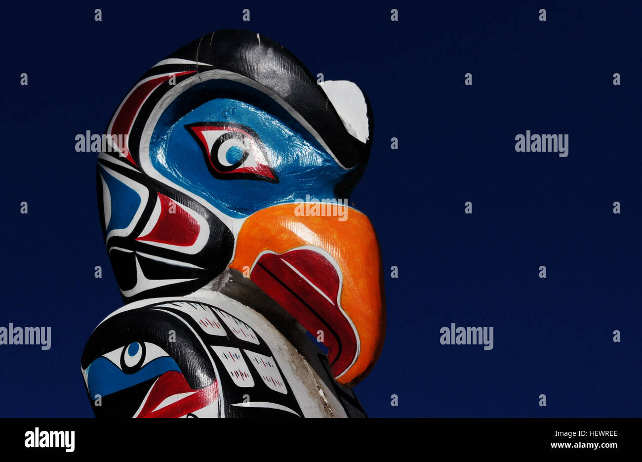 This photograph showcases Native American art from Alaska and Canada ...