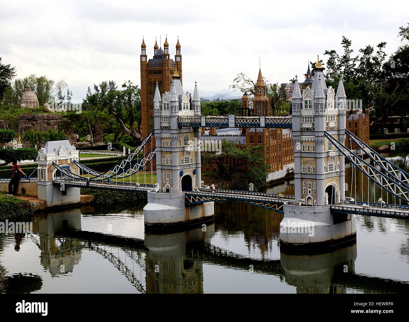 The Shenzhen Windows of the World Theme Park offers miniature replicas ...