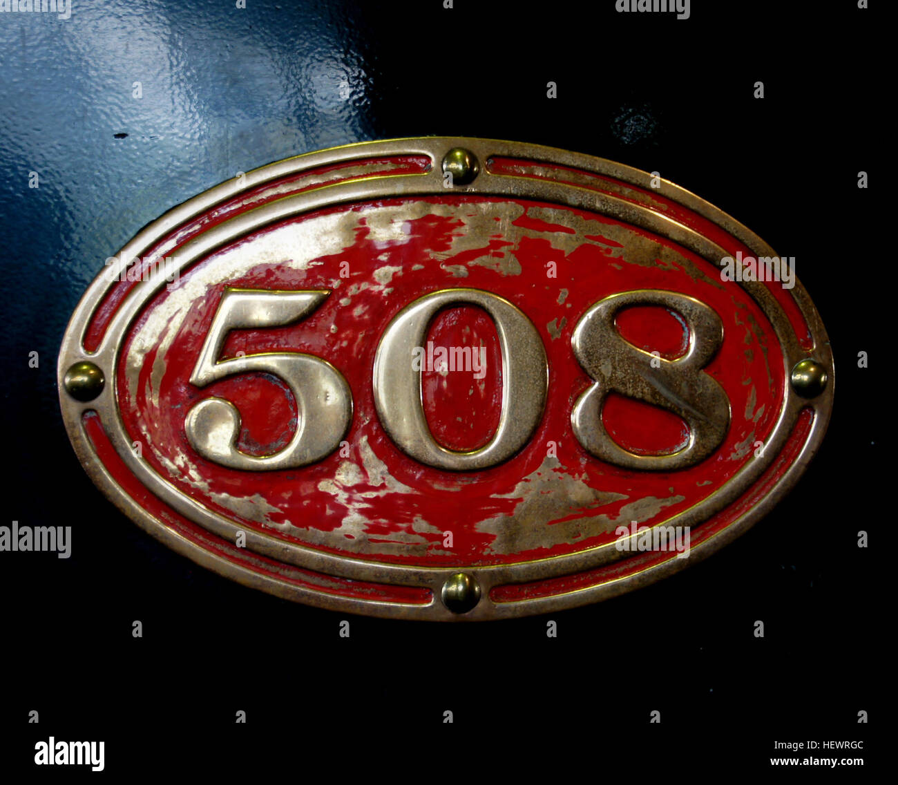 The NZR L 508 locomotive, built in 1877 by Avonside Engine Co. of ...