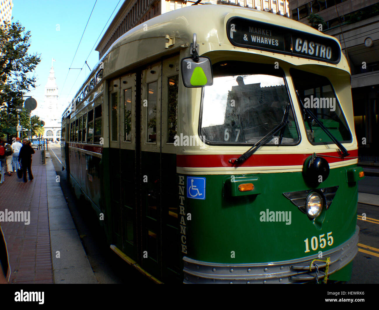 The F Market & Wharves line is one of several light rail lines in San ...
