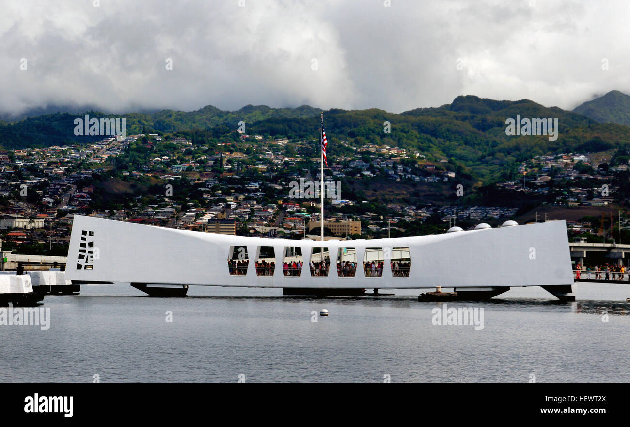 The USS Arizona Memorial at Pearl Harbor marks the final resting place ...