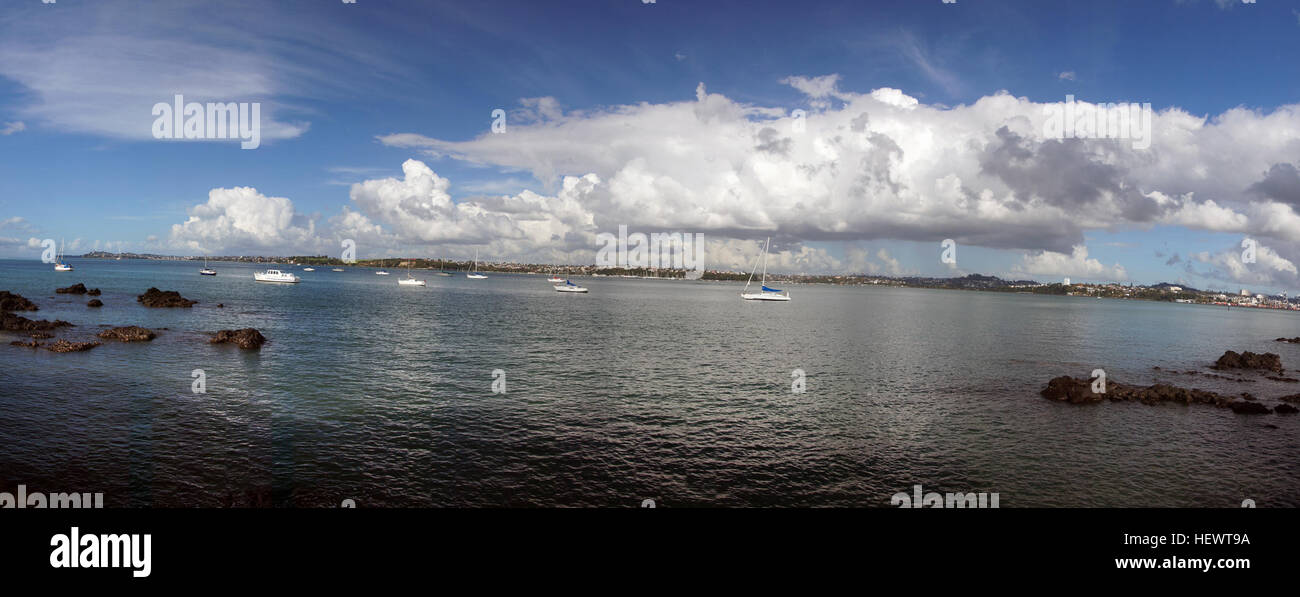 Auckland's scenic views include the Auckland Harbour and its sandy ...