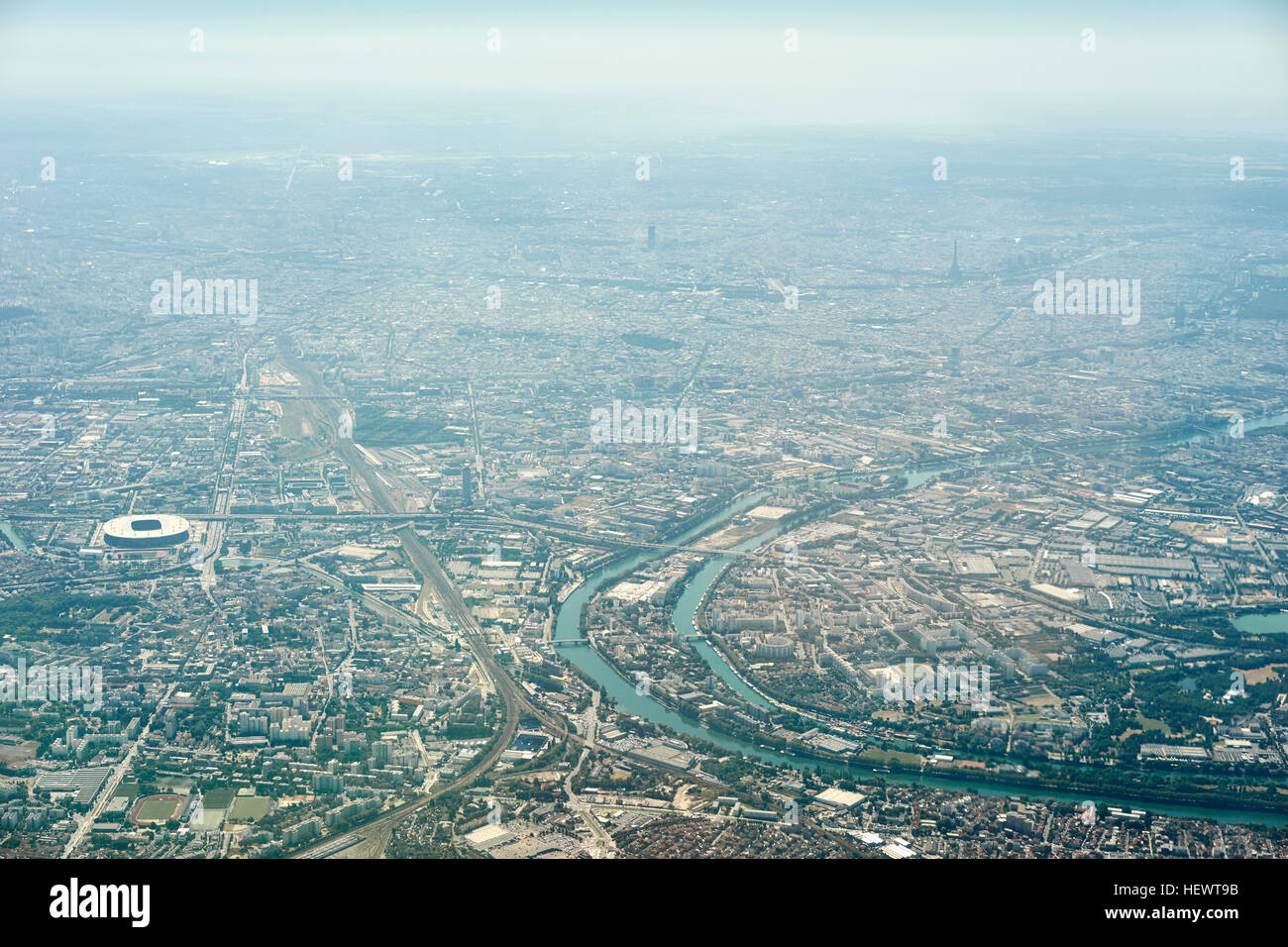 Aerial view of Paris, France Stock Photo - Alamy