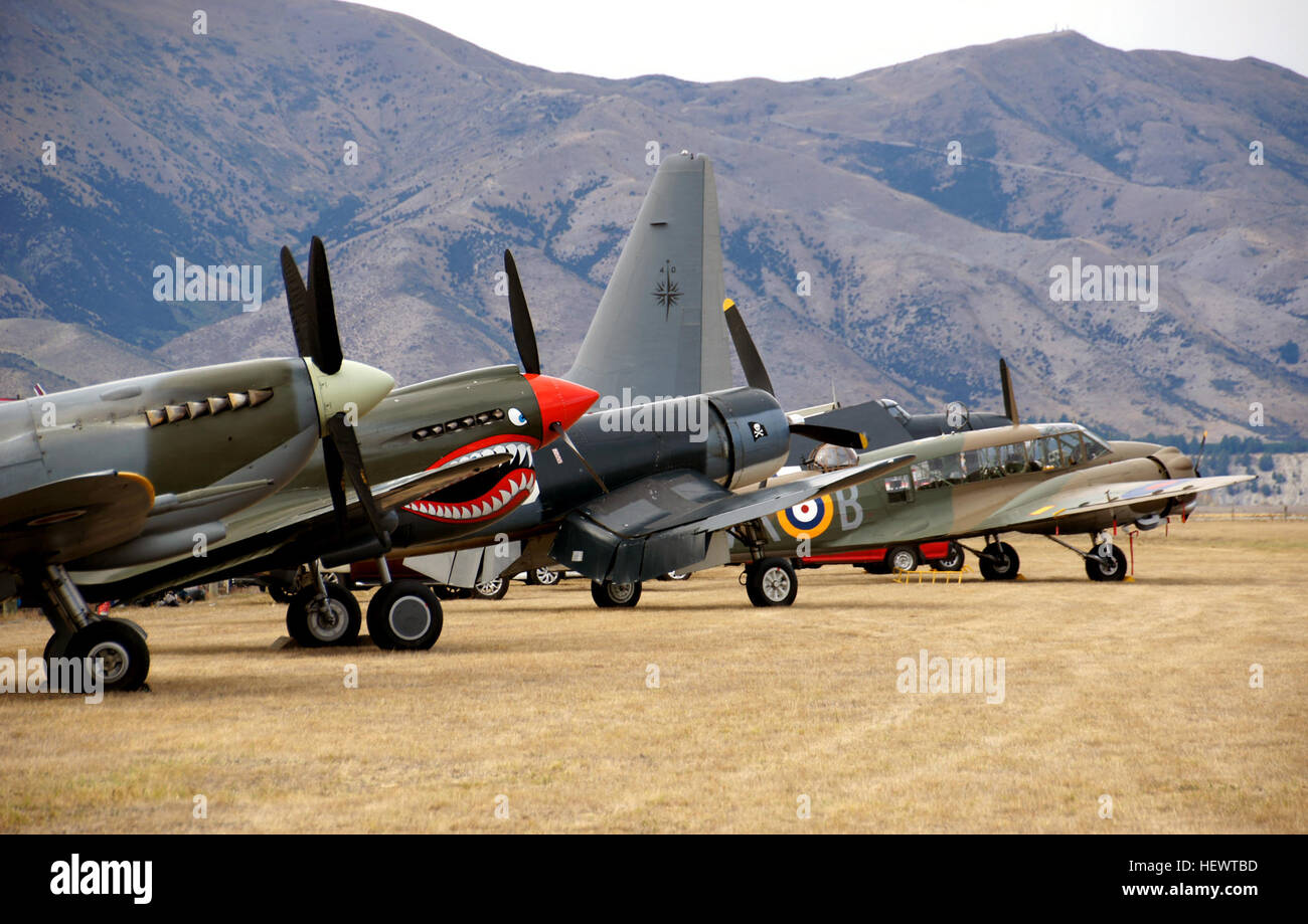 A Sony DSLR-A580 photograph capturing a WWII-era propeller-driven ...