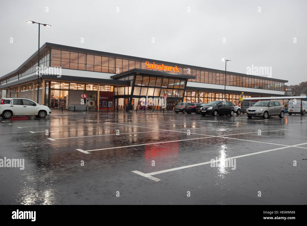Sainsbury's Weymouth Superstore Stock Photo - Alamy