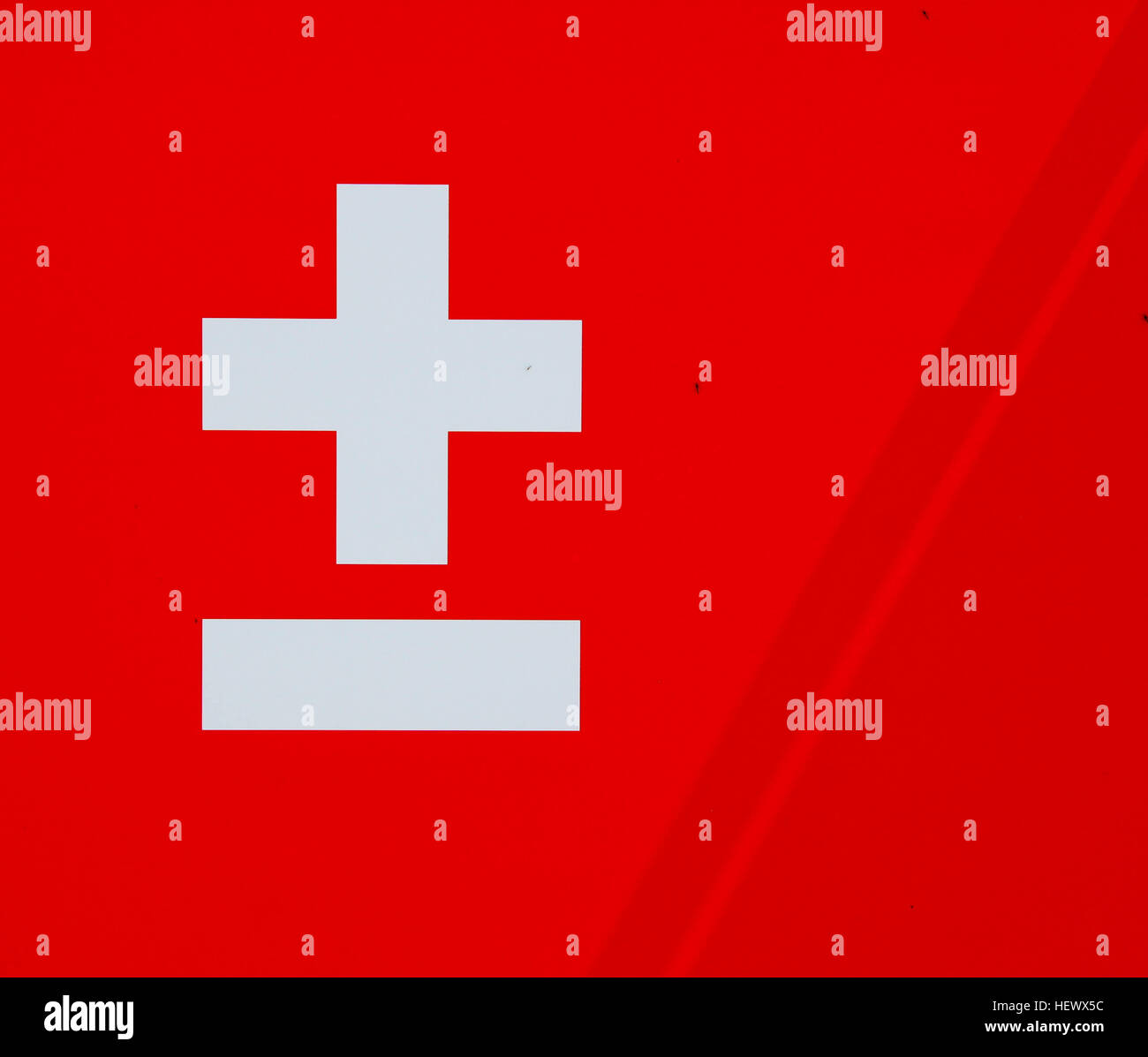 Swiss sign cross hi-res stock photography and images - Alamy