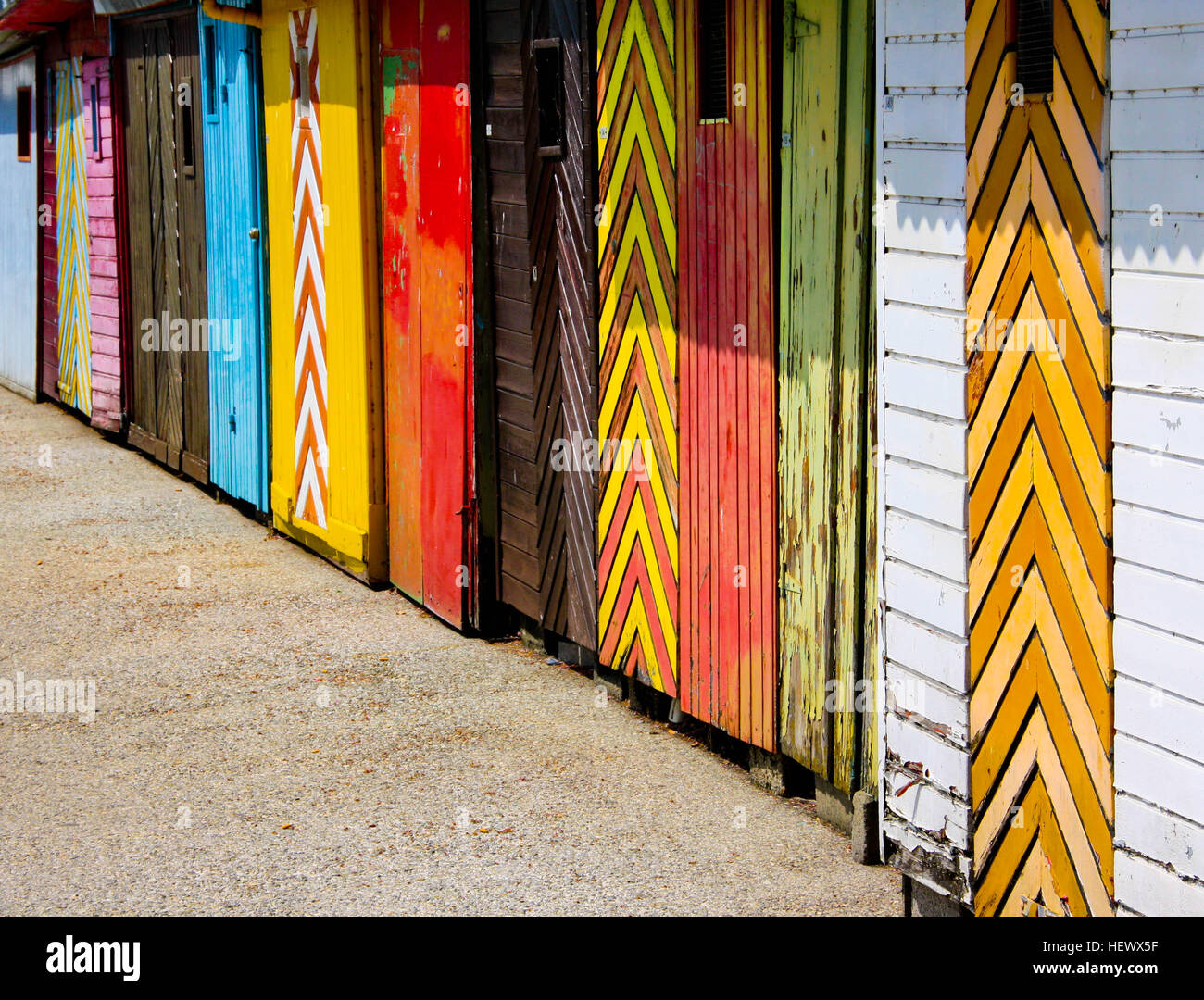 Doors on a beach Stock Photo - Alamy