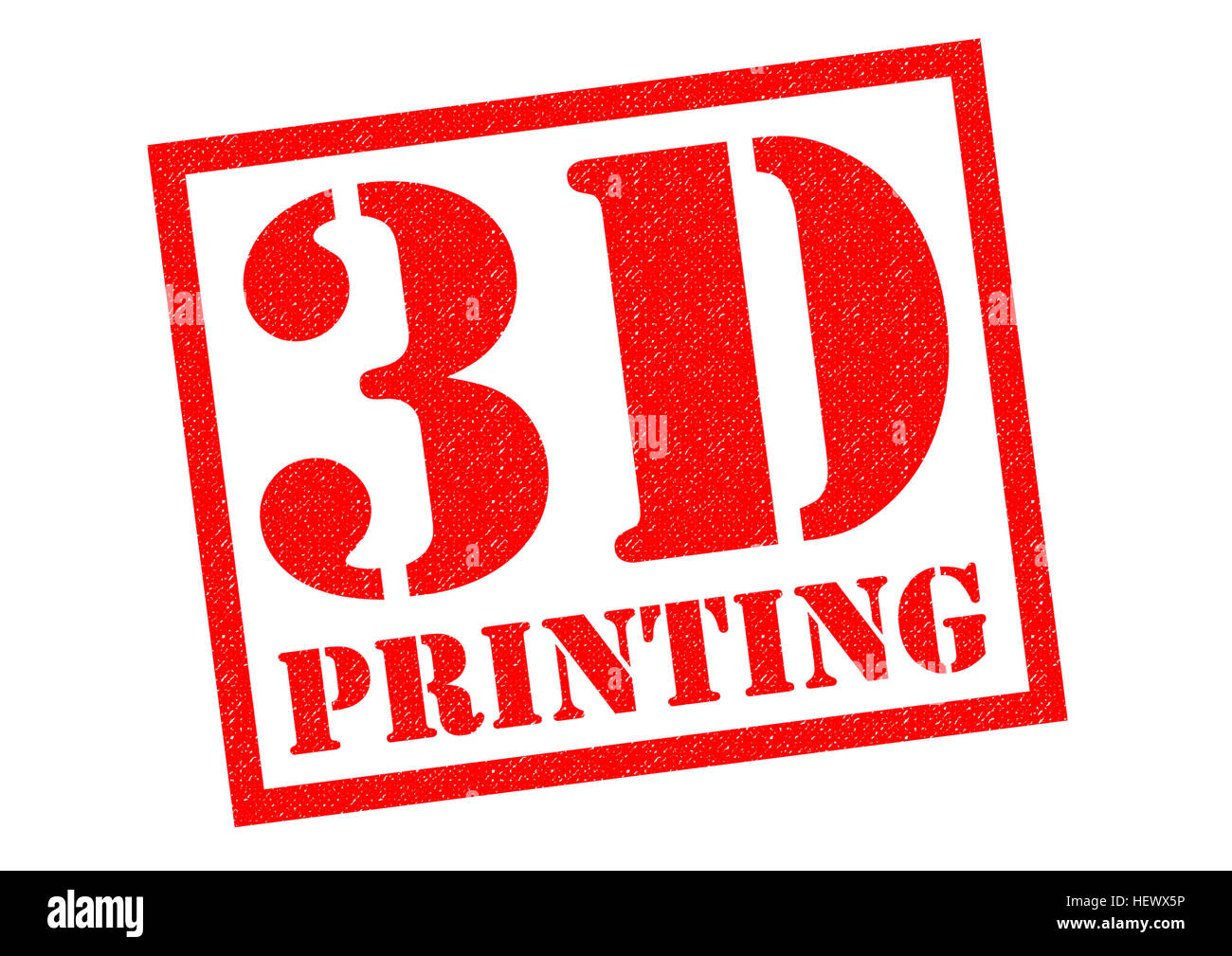 3D PRINTING red Rubber Stamp over a white background Stock Photo - Alamy