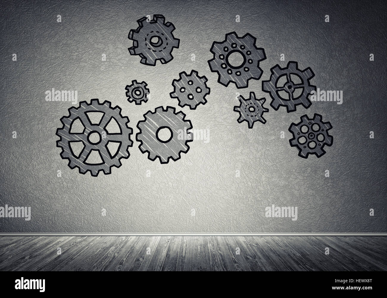 Gear mechanism as teamwork concept Stock Photo - Alamy