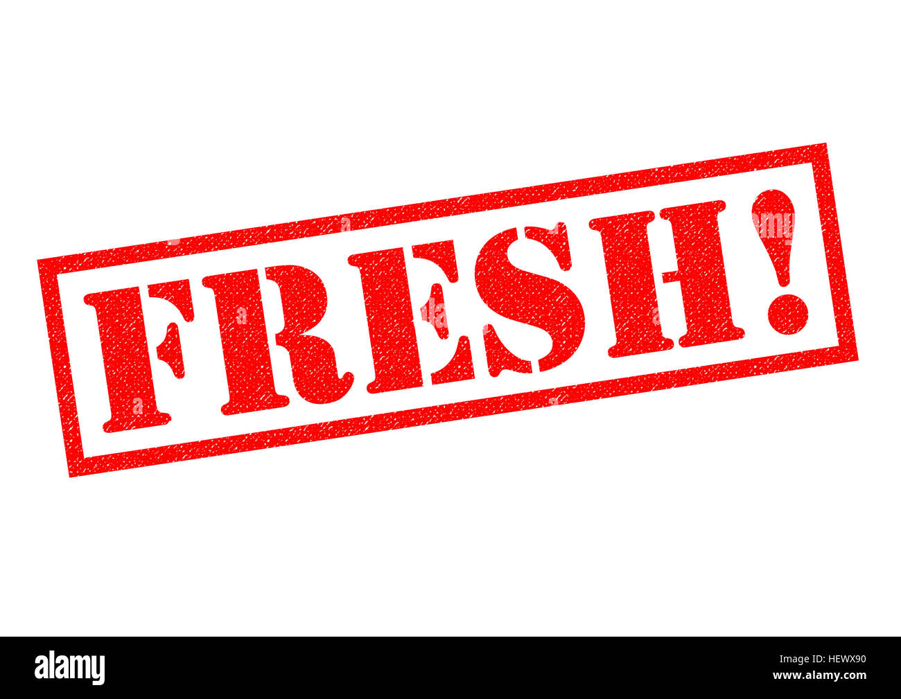 FRESH! red Rubber Stamp over a white background Stock Photo - Alamy