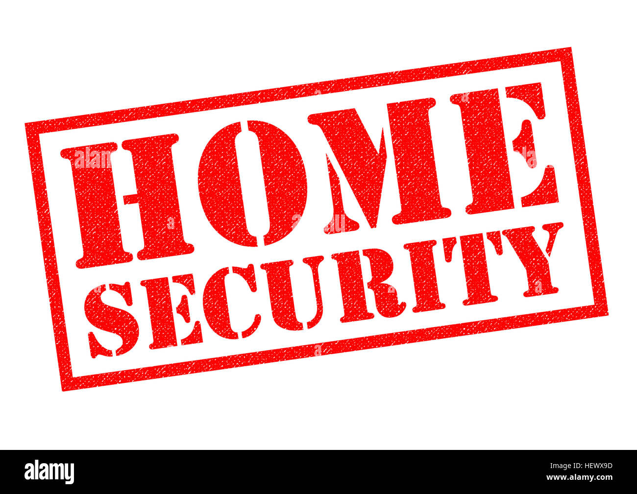 HOME SECURITY red Rubber Stamp over a white background Stock Photo - Alamy