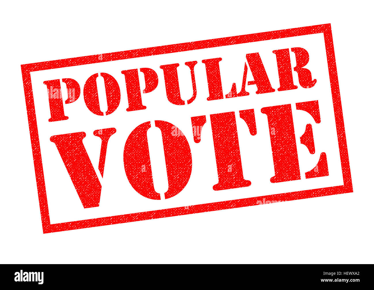 POPULAR VOTE red Rubber Stamp over a white background Stock Photo - Alamy