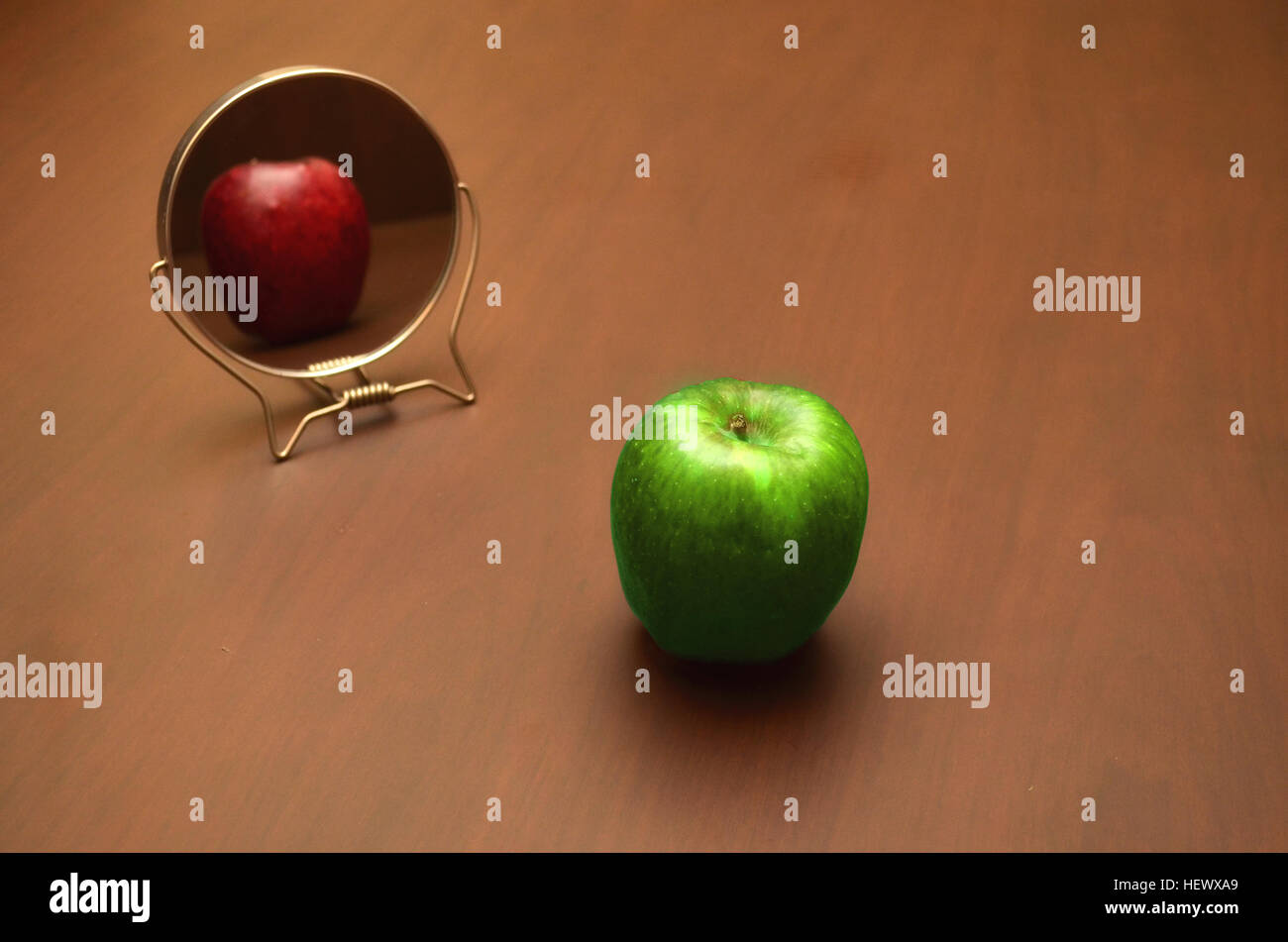 One's own reflection Stock Photo - Alamy