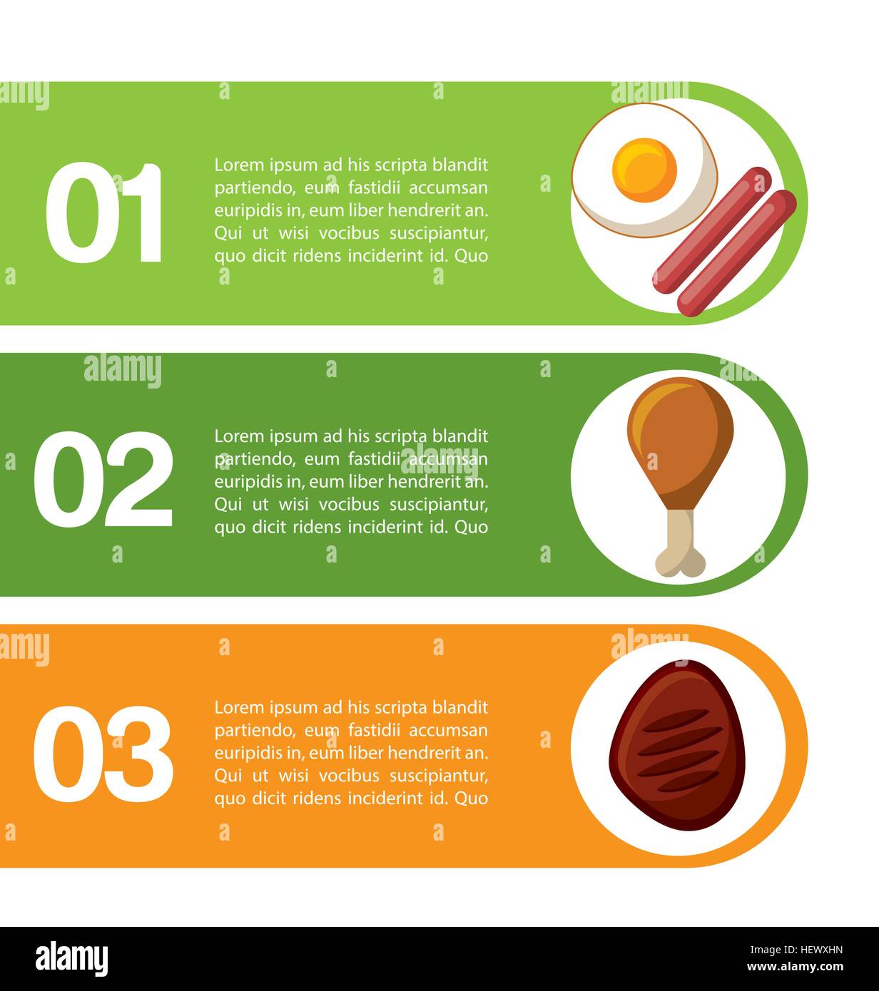 infographic presentation of food. colorful design. vector illustration ...