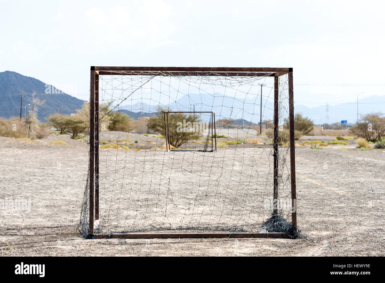 Old football nets hi-res stock photography and images - Alamy