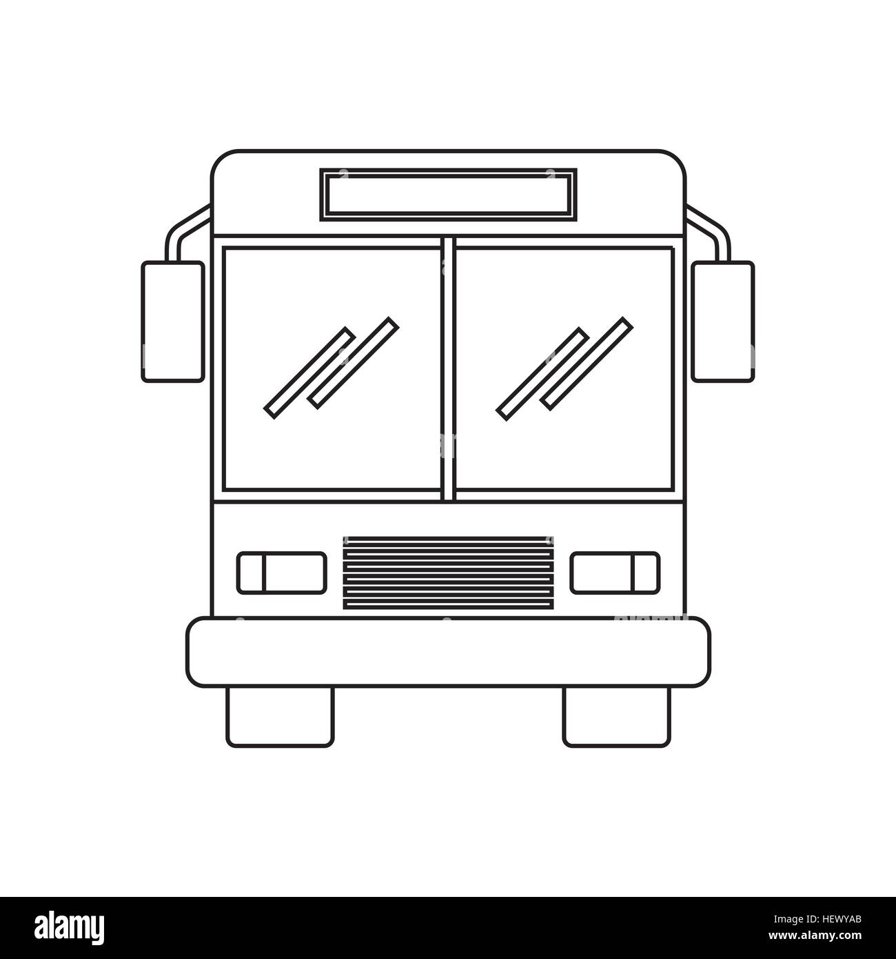 bus vehicle icon over white background. vector illustration Stock ...