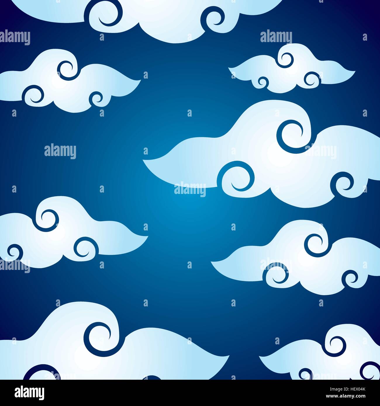 traditional chinese clouds background. colorful design. vector ...