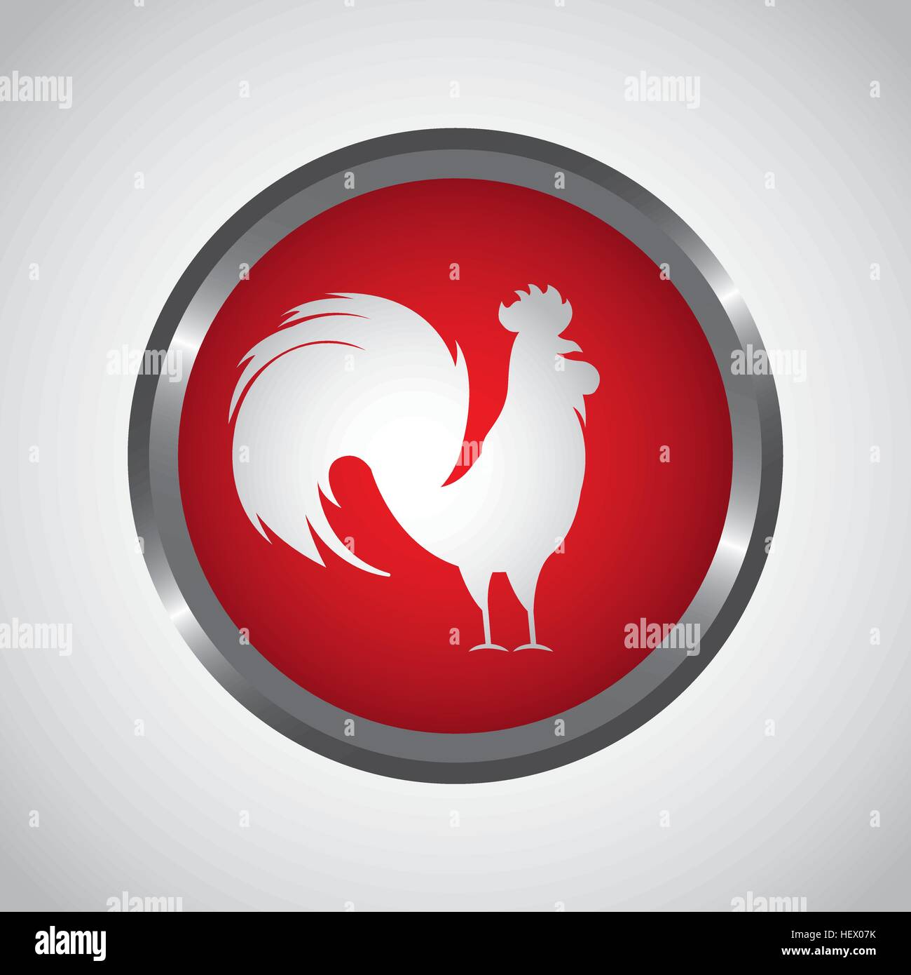 button with roster icon of chinese calendar over white background ...