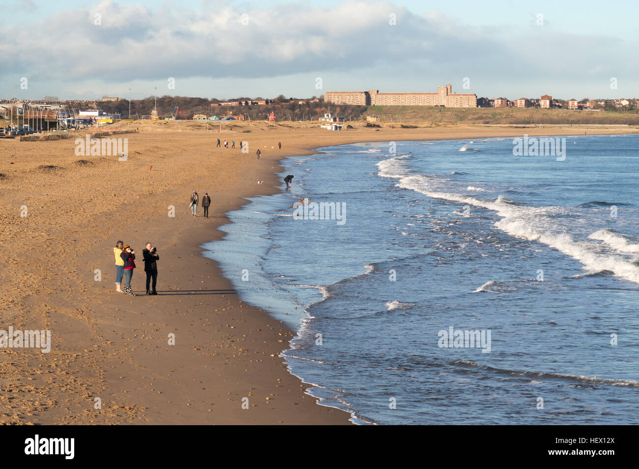 South shields beach hi-res stock photography and images - Alamy