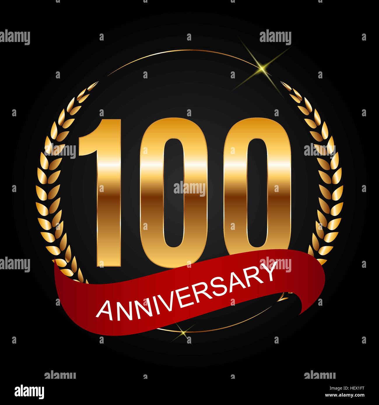 100 years text Stock Vector Images - Alamy