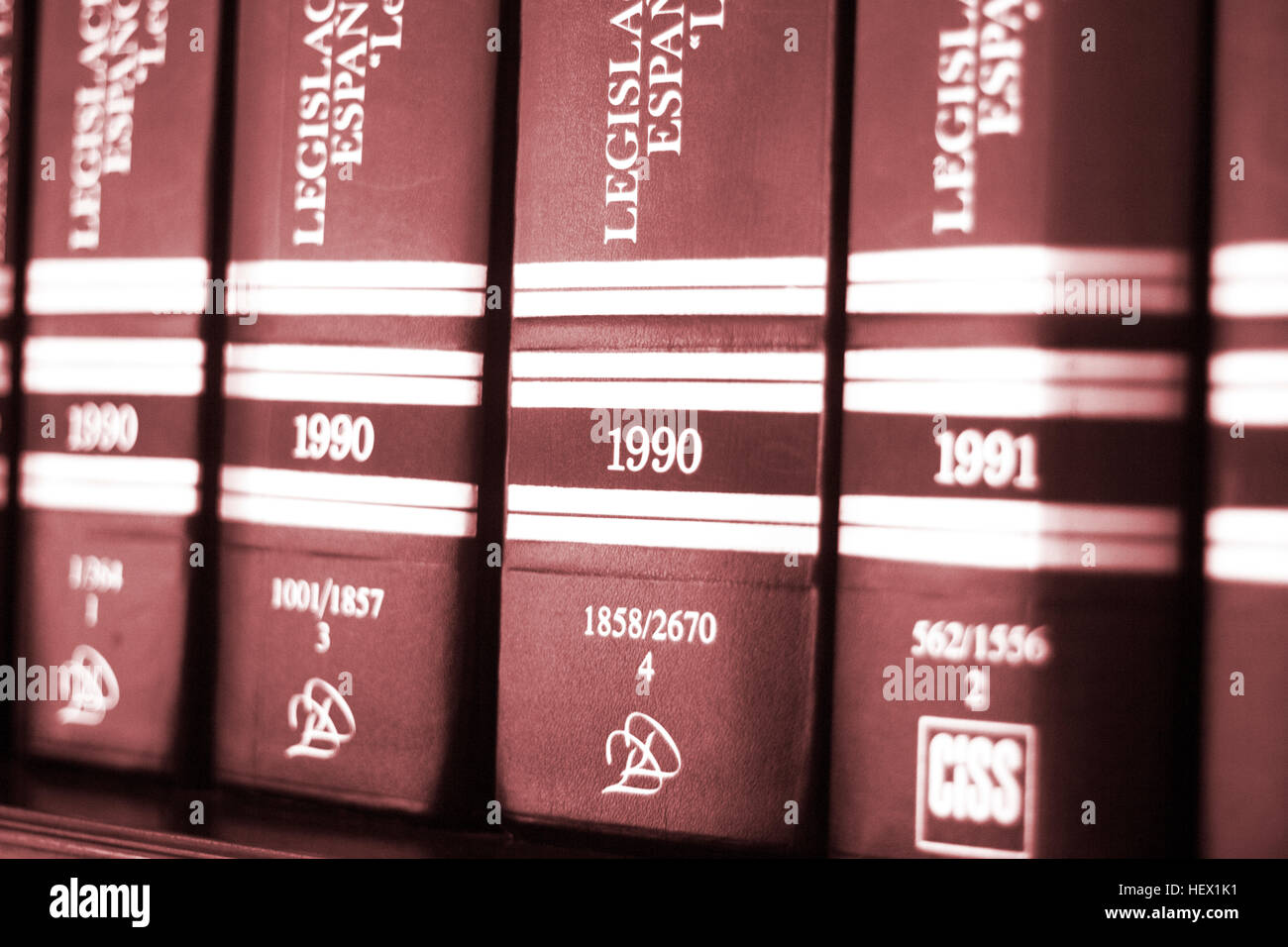 Old law book reports hi-res stock photography and images - Alamy
