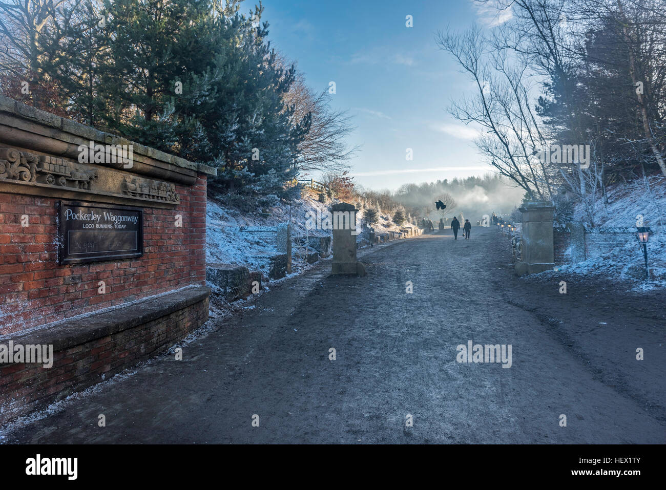 Pockerley Waggonway at Beamish Museum Stock Photo - Alamy
