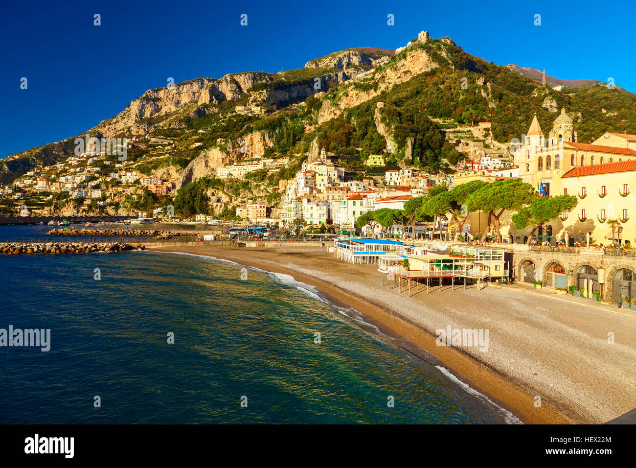 beautiful amalfi coast view in south Italy Stock Photo - Alamy