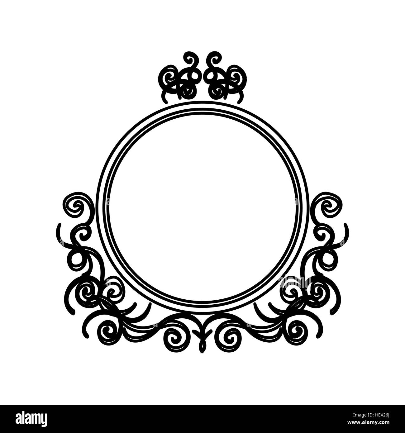 Vintage decorative emblem Stock Photo - Alamy