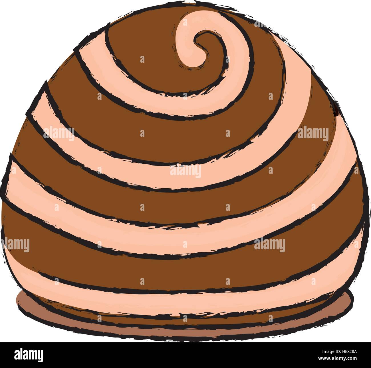 Dessert sweet roll Stock Vector Image & Art - Alamy