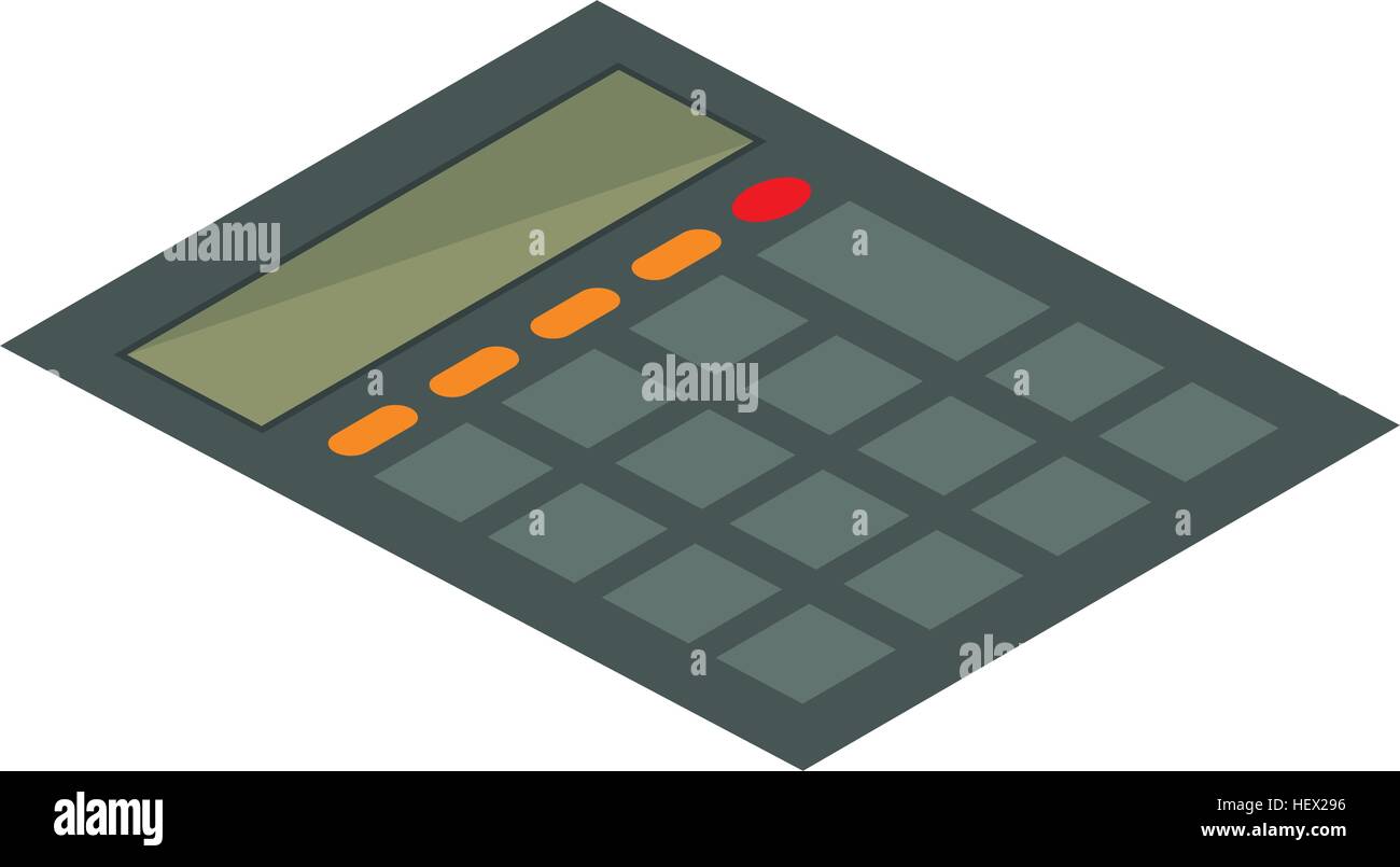 Calculator math device Stock Vector Image & Art - Alamy