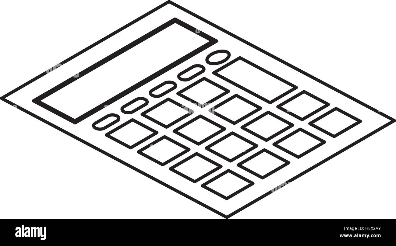 Calculator math device Stock Vector Image & Art - Alamy