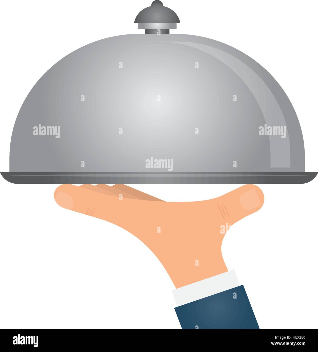 Waiter hand symbol Stock Vector Image & Art - Alamy