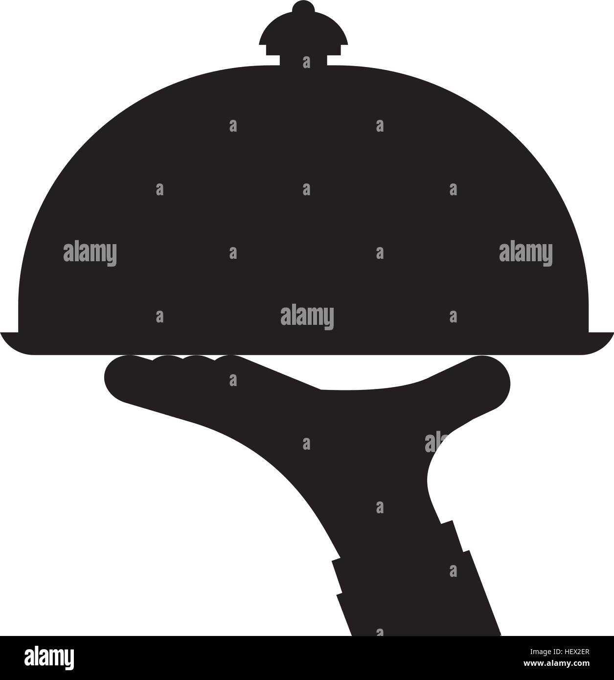 Waiter hand symbol Stock Vector Image & Art - Alamy